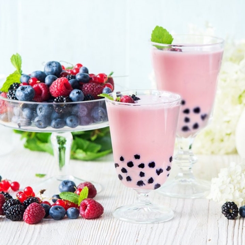 SHOTT Three Berry Bubble Tea Recipe with Good Food Warehouse. Best ...
